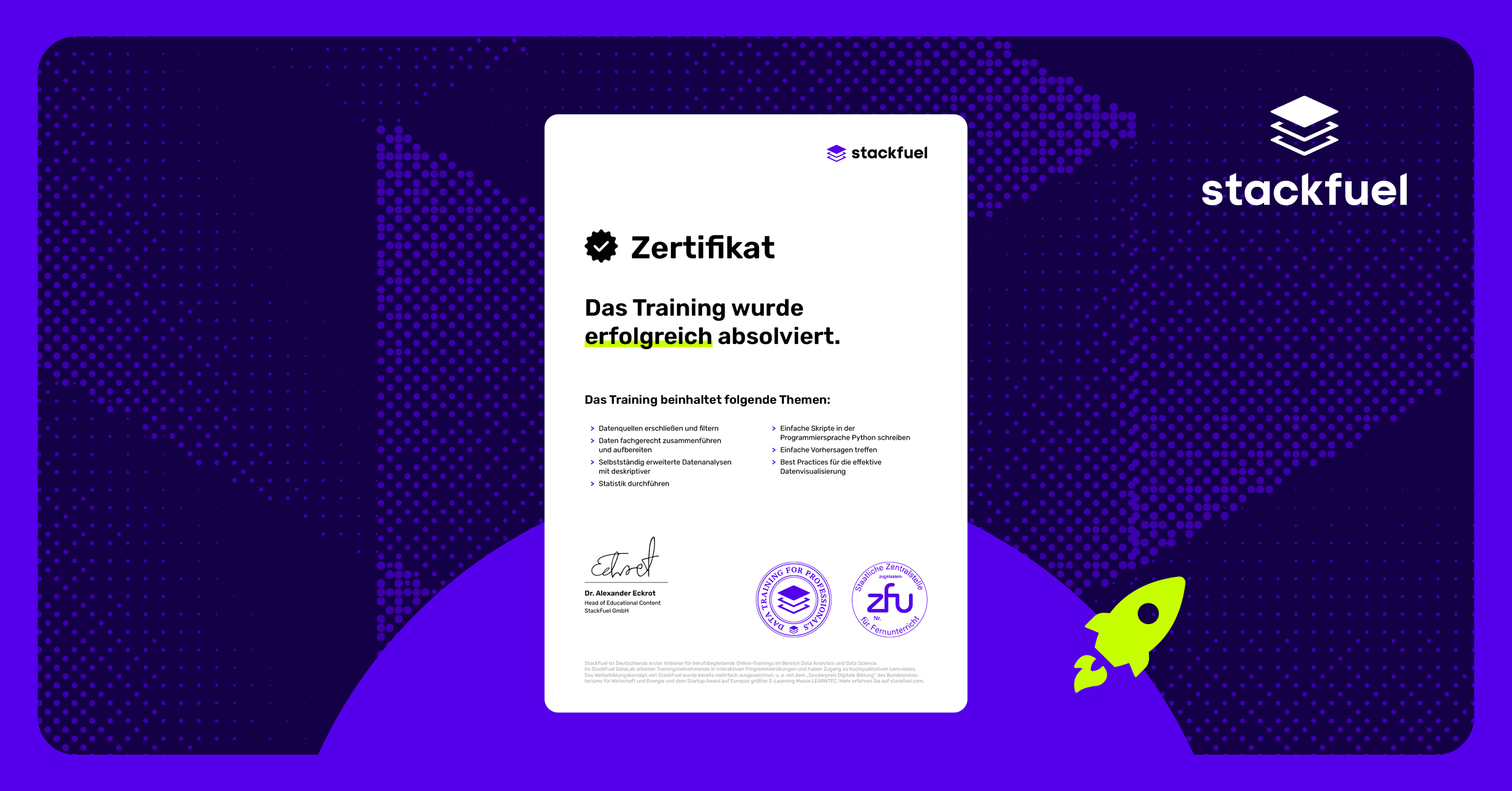 StackFuel Certificate